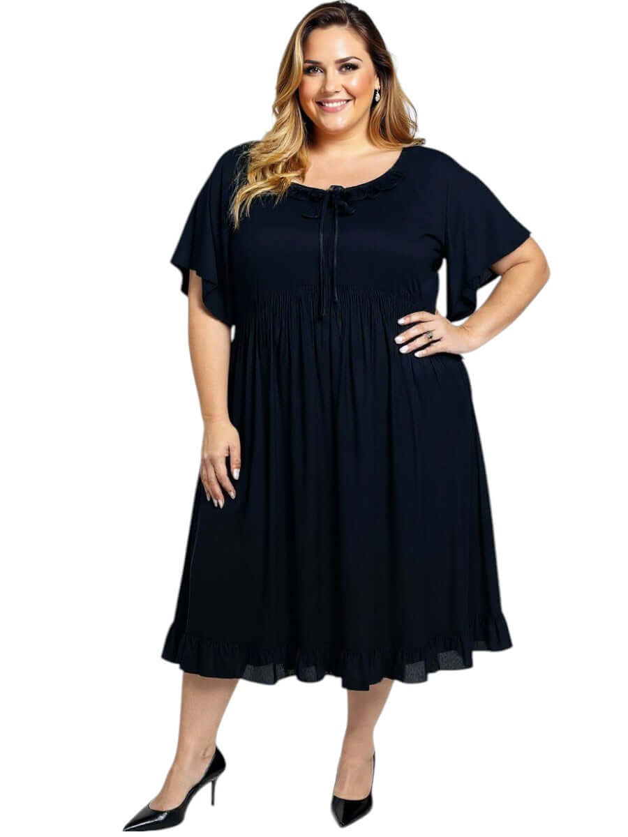 Plus Size Trinity Dress - Black | Dale and Waters