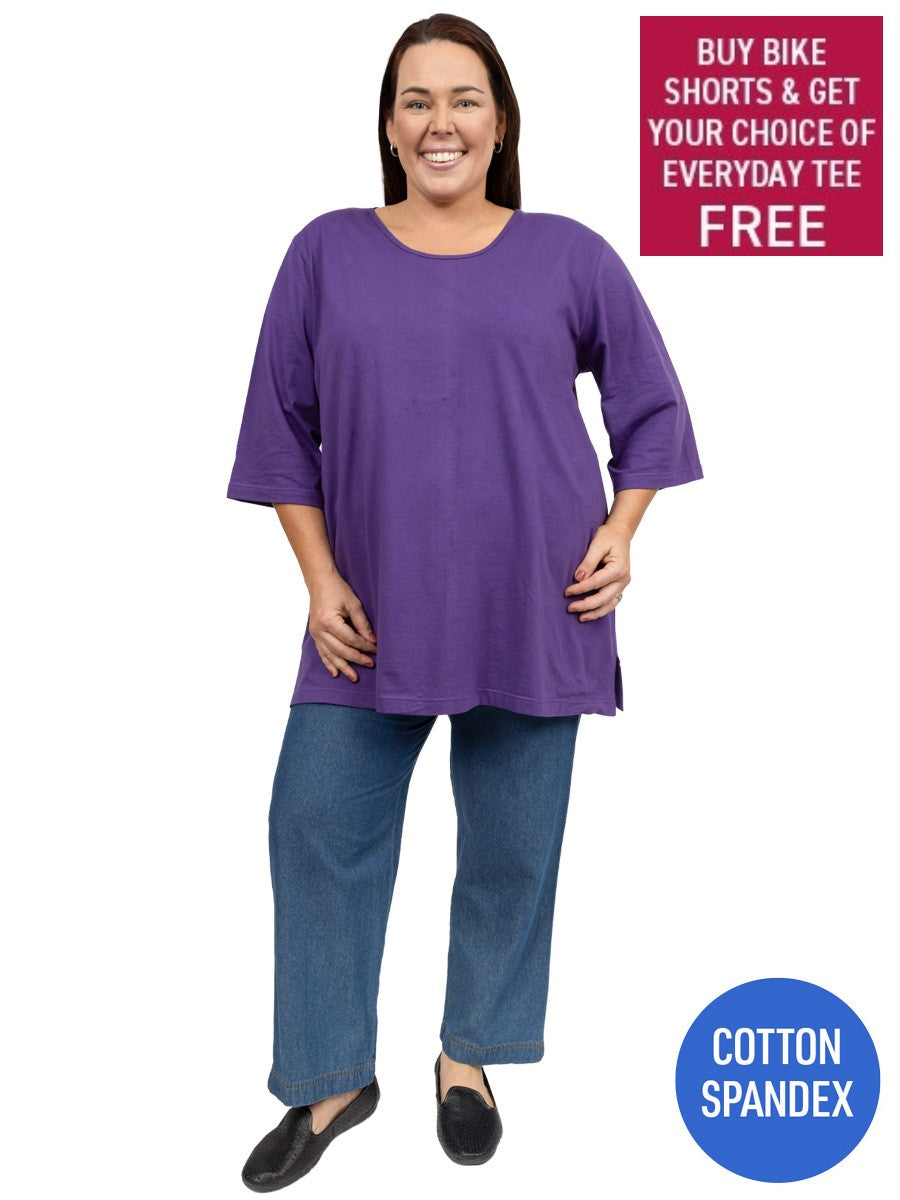 Plus Size Every Day Tee - Violet | Dale and Waters