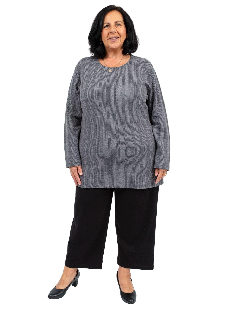 Plus Size Thermals Long Sleeves - Grey - Sample | Dale and Waters