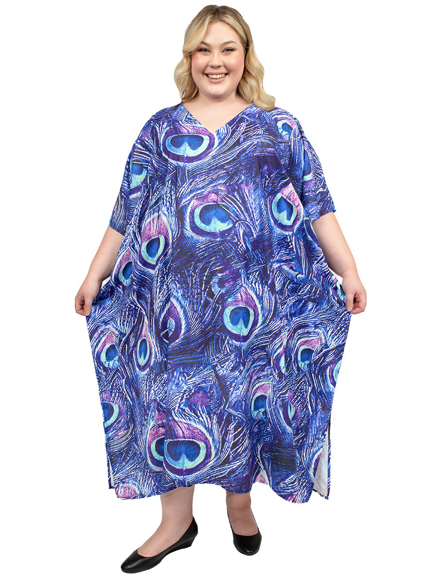 Skylah Kaftan Dress - Print*
