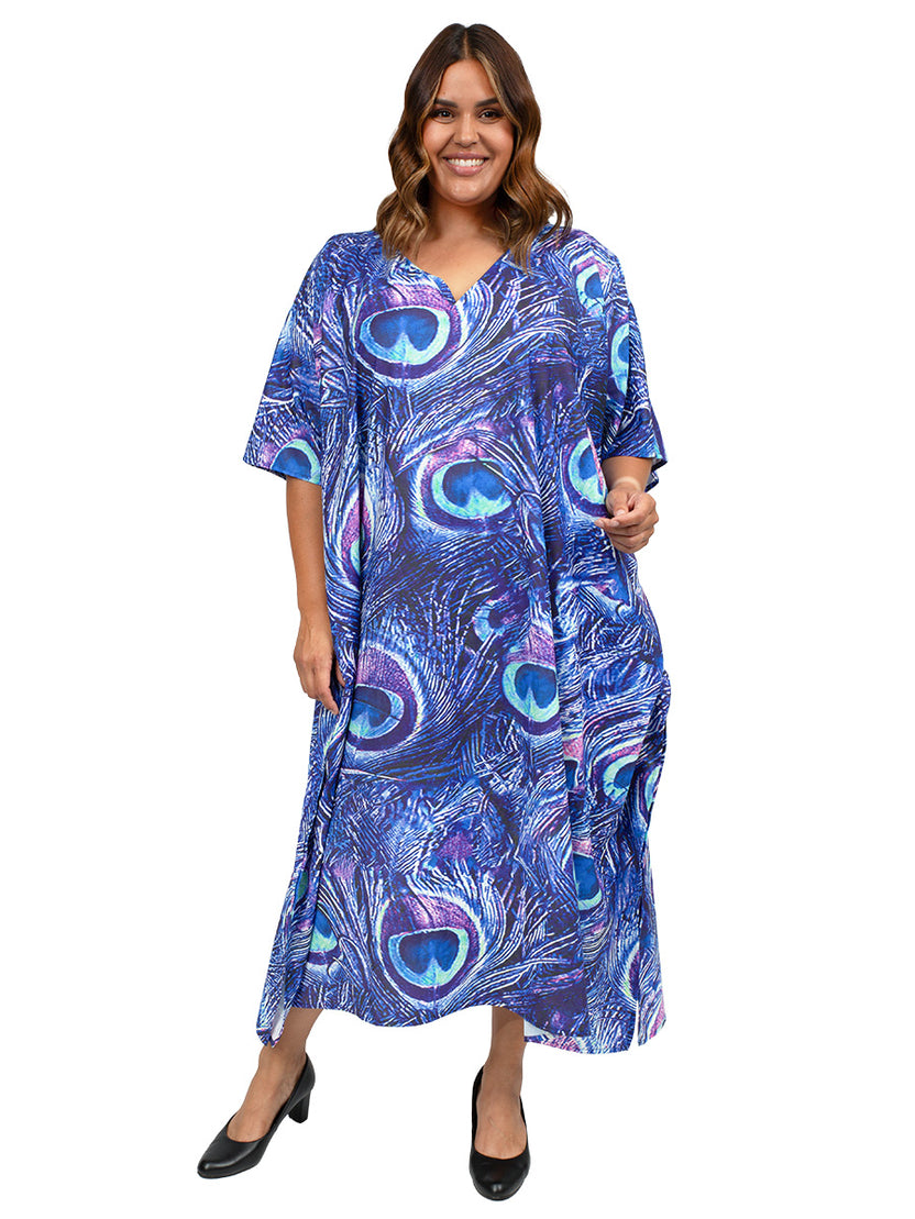 Skylah Kaftan Dress - Print*