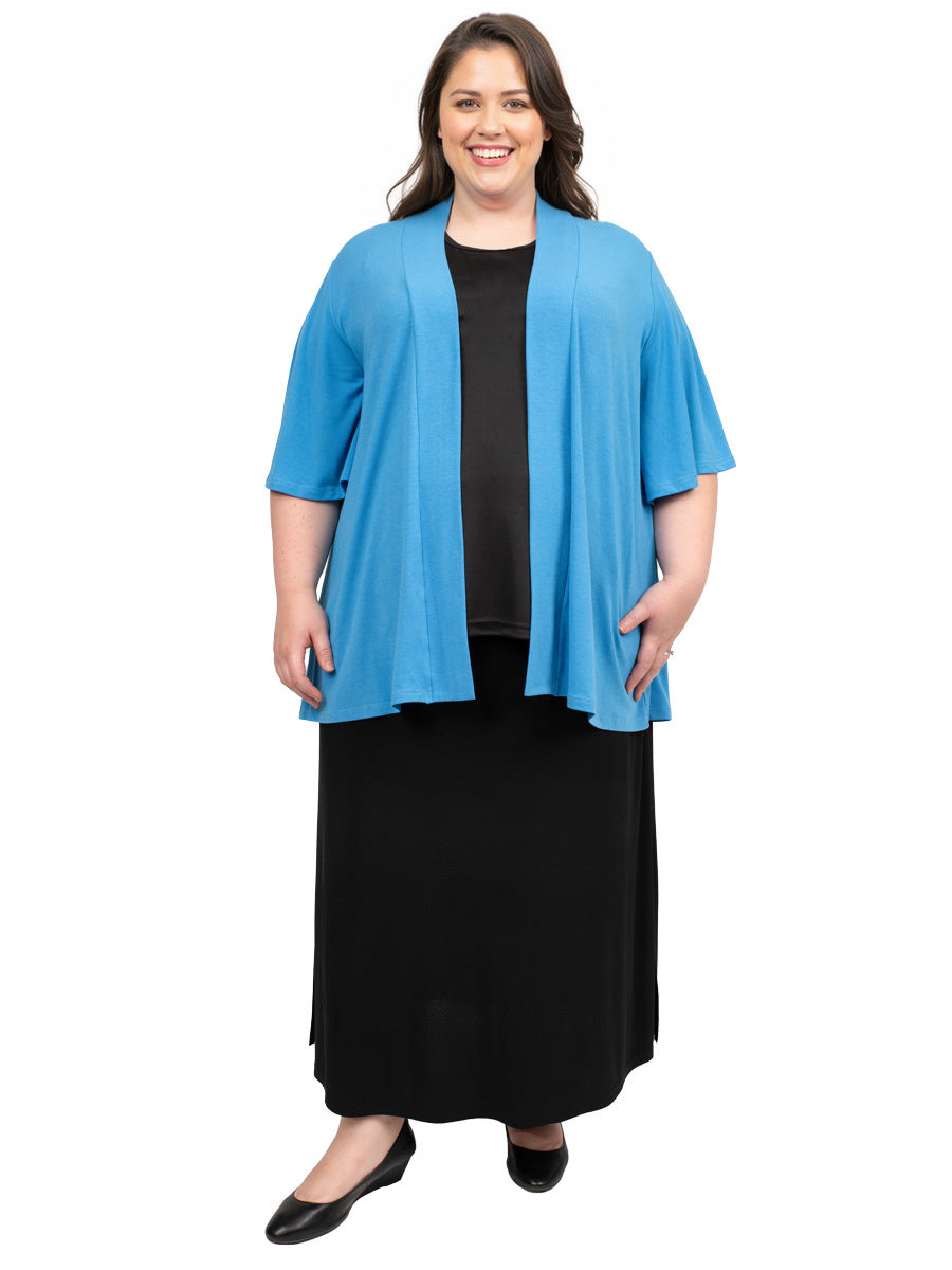 Plus Size Rowan Jacket - Blue Sample | Dale and Waters