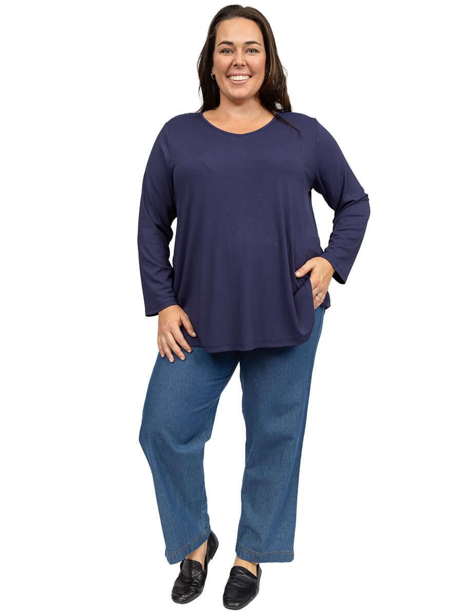 Matilda Top - Navy – Dale and Waters