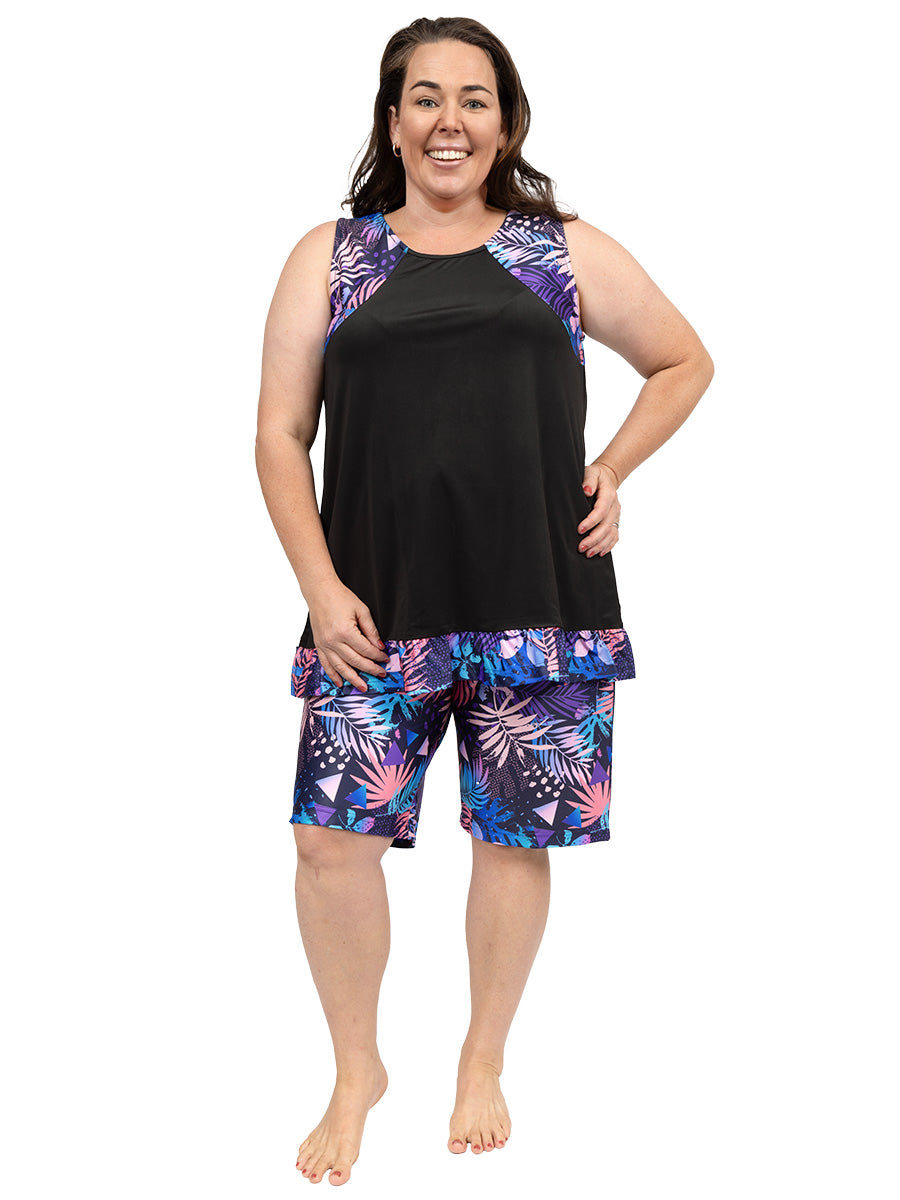 Kala Springs Swim Cami - Blue Print (Chlorine Resistant) – Dale and Waters