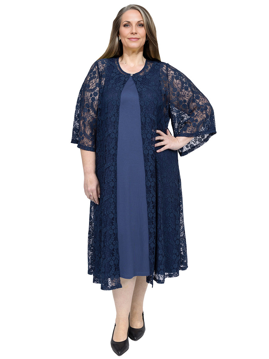 Windsor Lace Jacket & Dress - Admiral – Dale and Waters