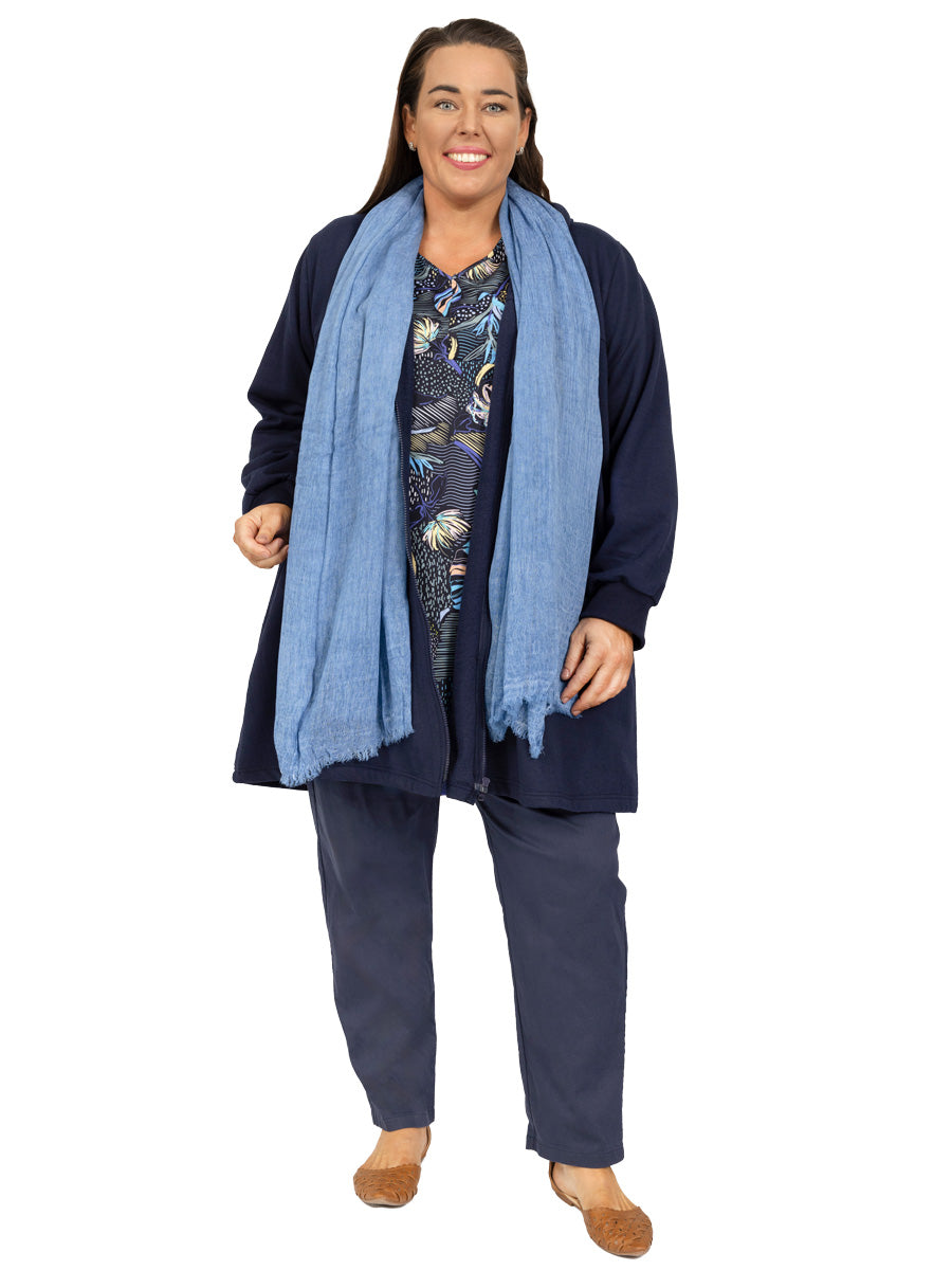 Denim Mist Scarf - Blue | Dale and Waters