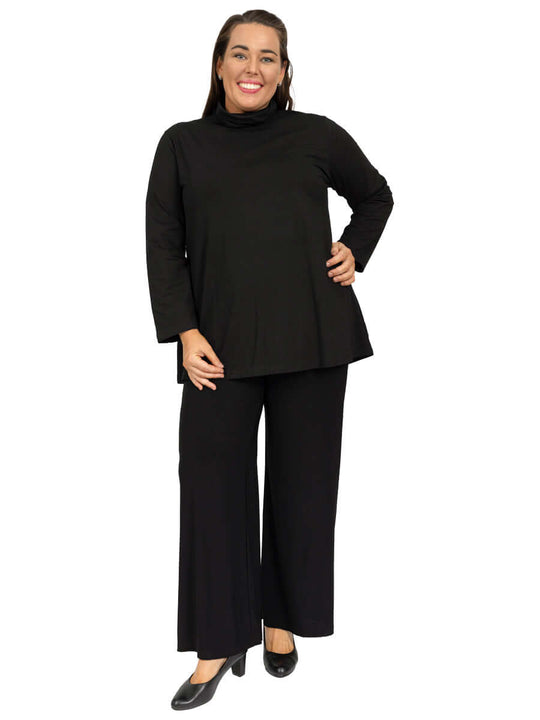 Plus Size Madison Skivvy - Black | Dale and Waters