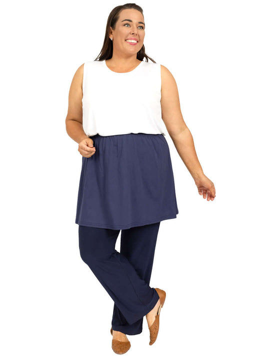 Plus Size Top Extender - Navy | Dale and Waters