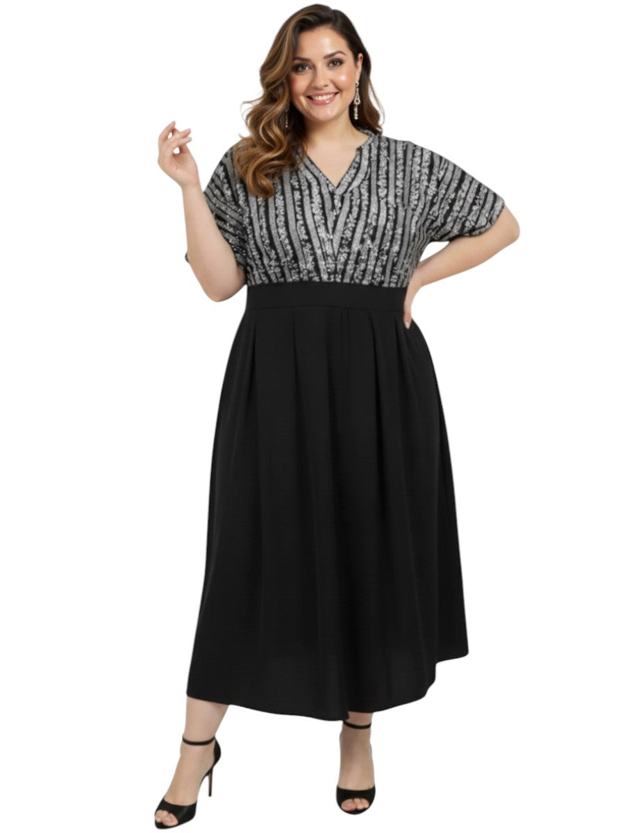 Plus Size Midnight Sonata Dress – Black | Dale and Waters