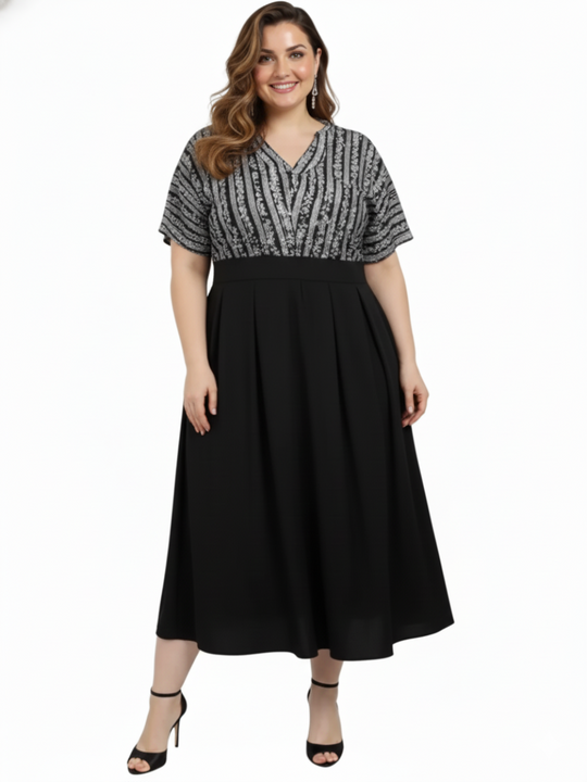 Plus Size Midnight Sonata Dress – Black | Dale and Waters