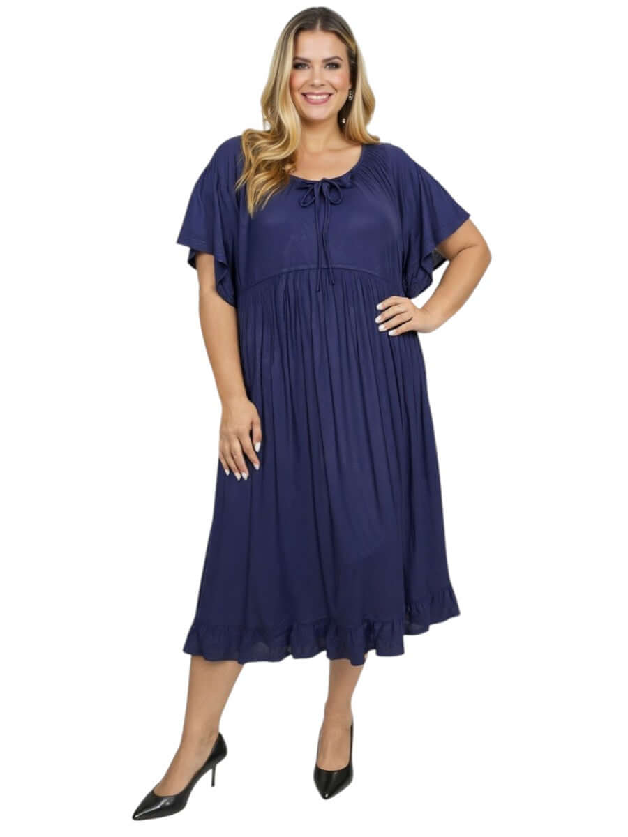 Plus Size Trinity Dress - Navy | Dale and Waters