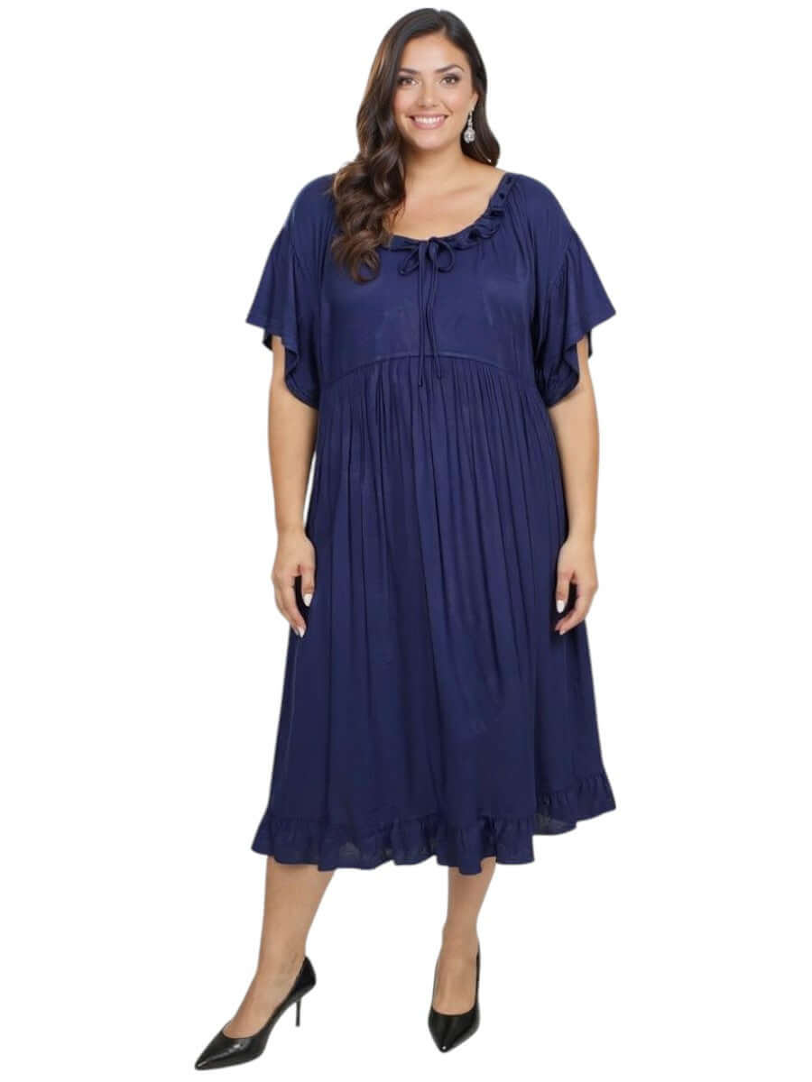 Plus Size Trinity Dress - Navy | Dale and Waters