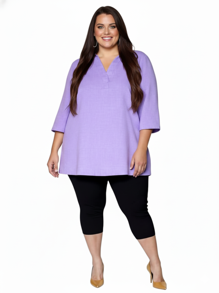 Plus Size Hunter Top – Lilac | Dale and Waters